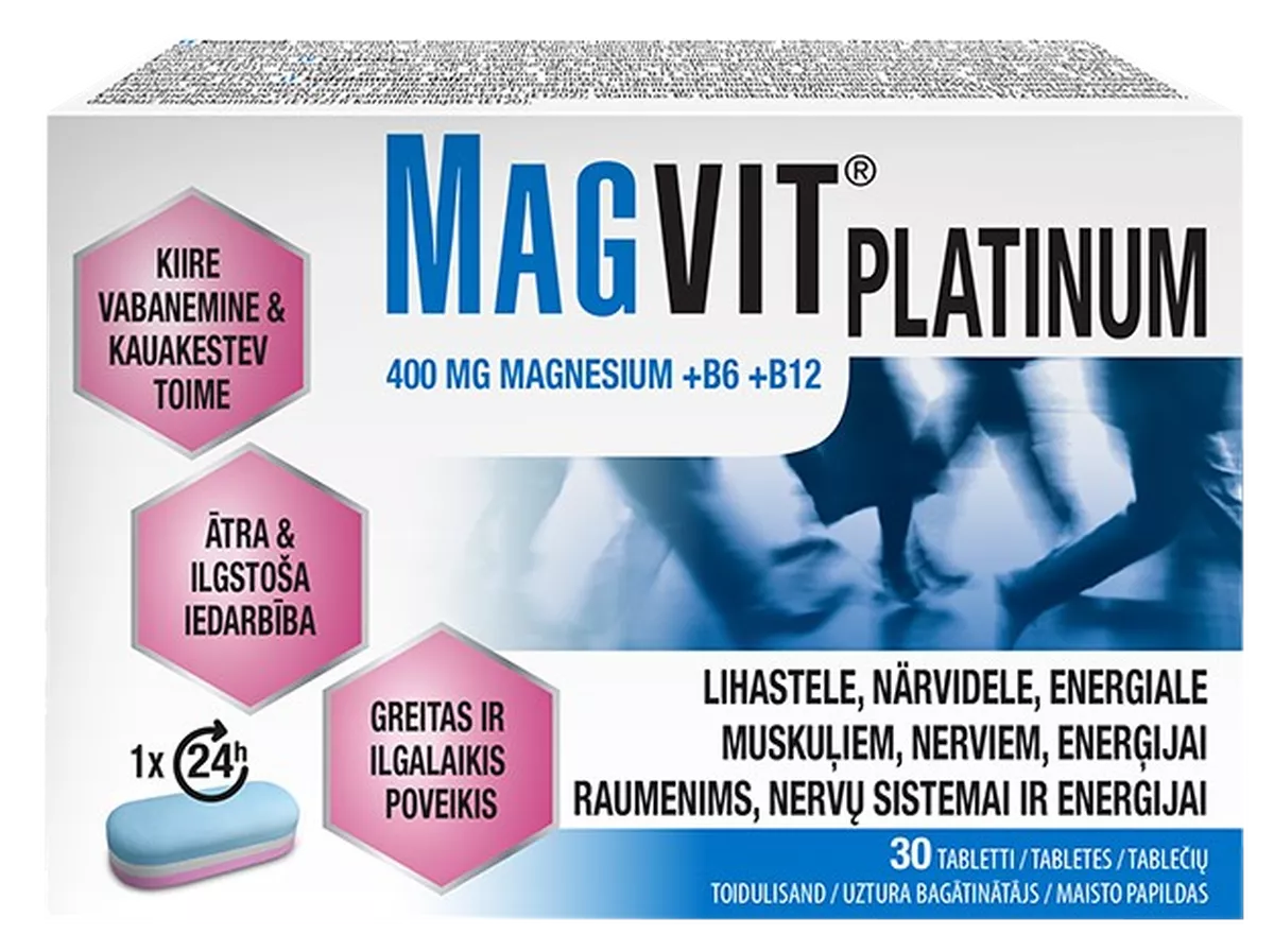 MAGVIT PLATINUM tabletės, 30 vnt. | Moonmart.lt