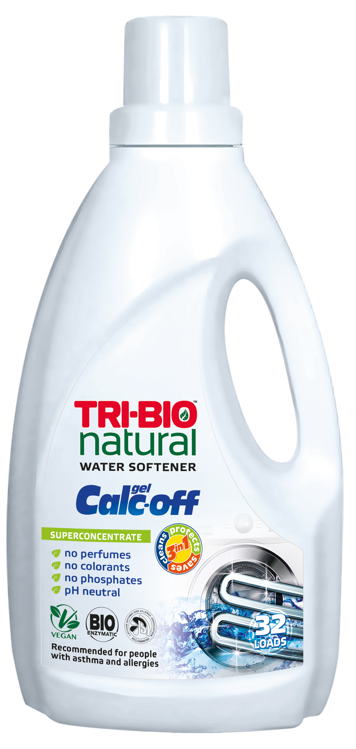 TRI-BIO Natural Calc-Off vandens minkštiklis, 940 ml | Moonmart.lt