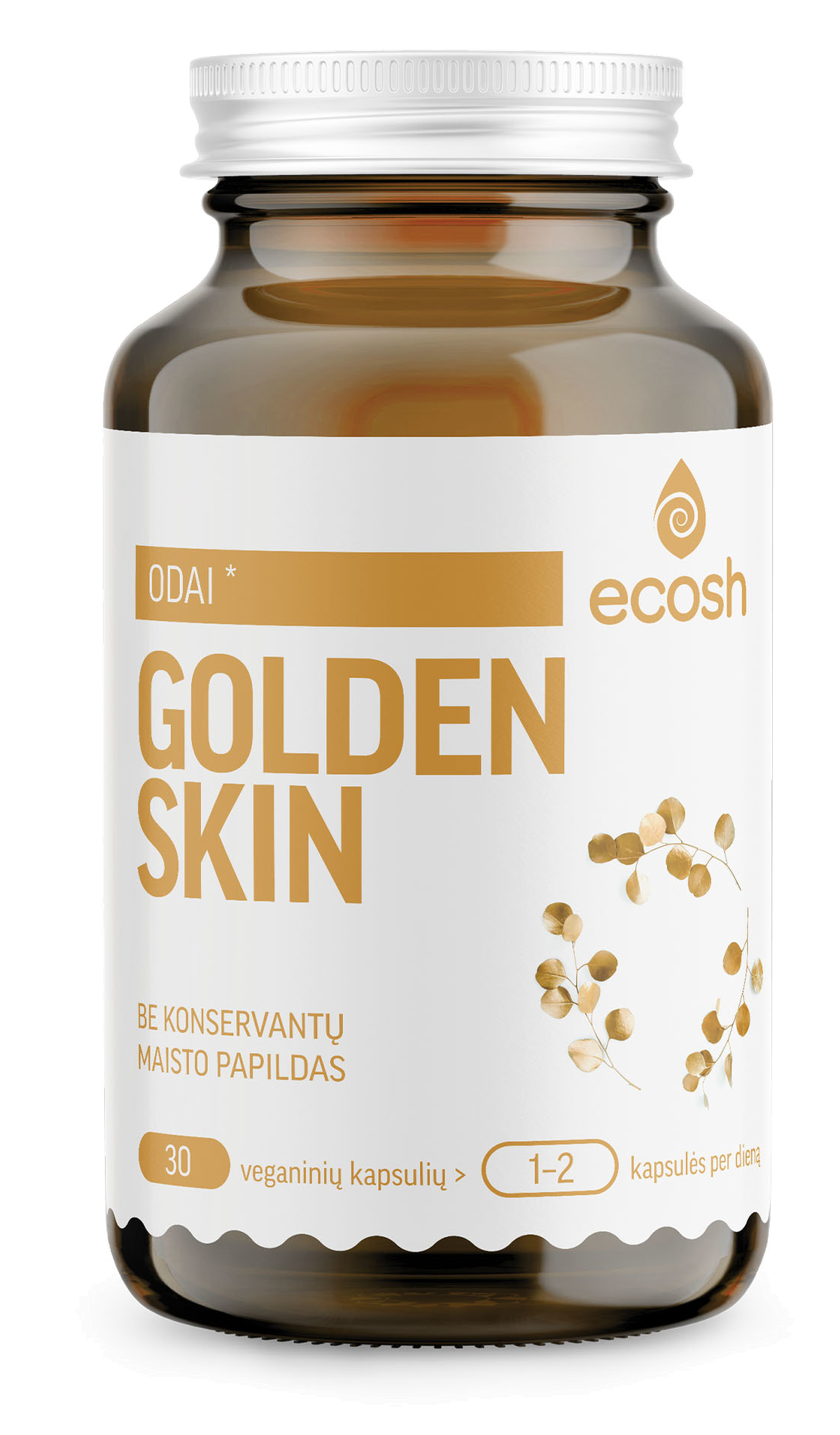ECOSH Golden Skin kapsulės, 30 vnt. | Moonmart.lt