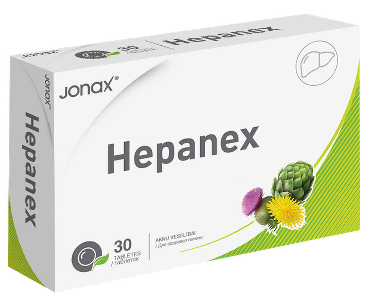 JONAX Hepanex tabletės, 30 vnt. | Moonmart.lt