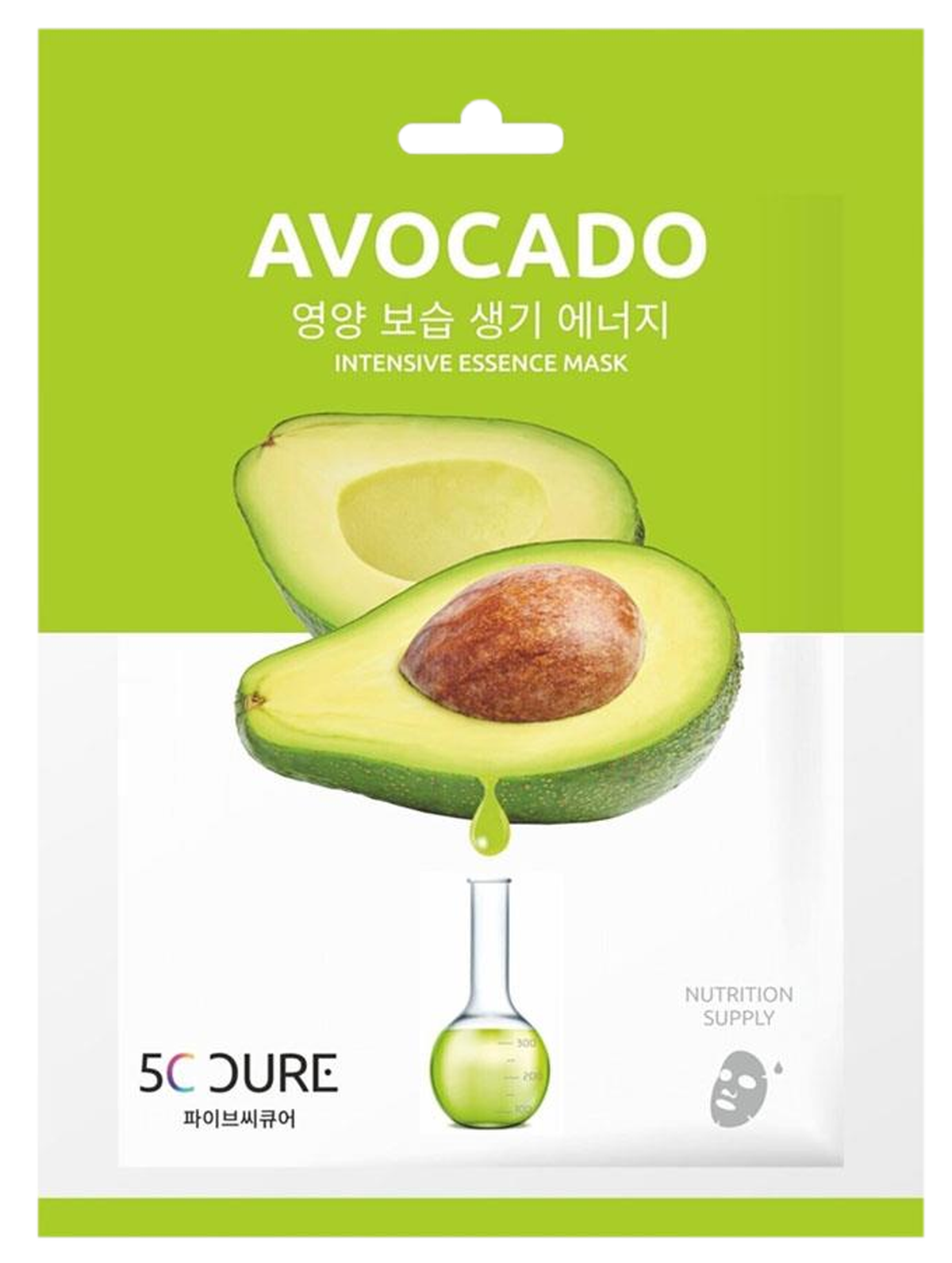 5C CURE Avocado veido kaukė, 1 vnt. | Moonmart.lt