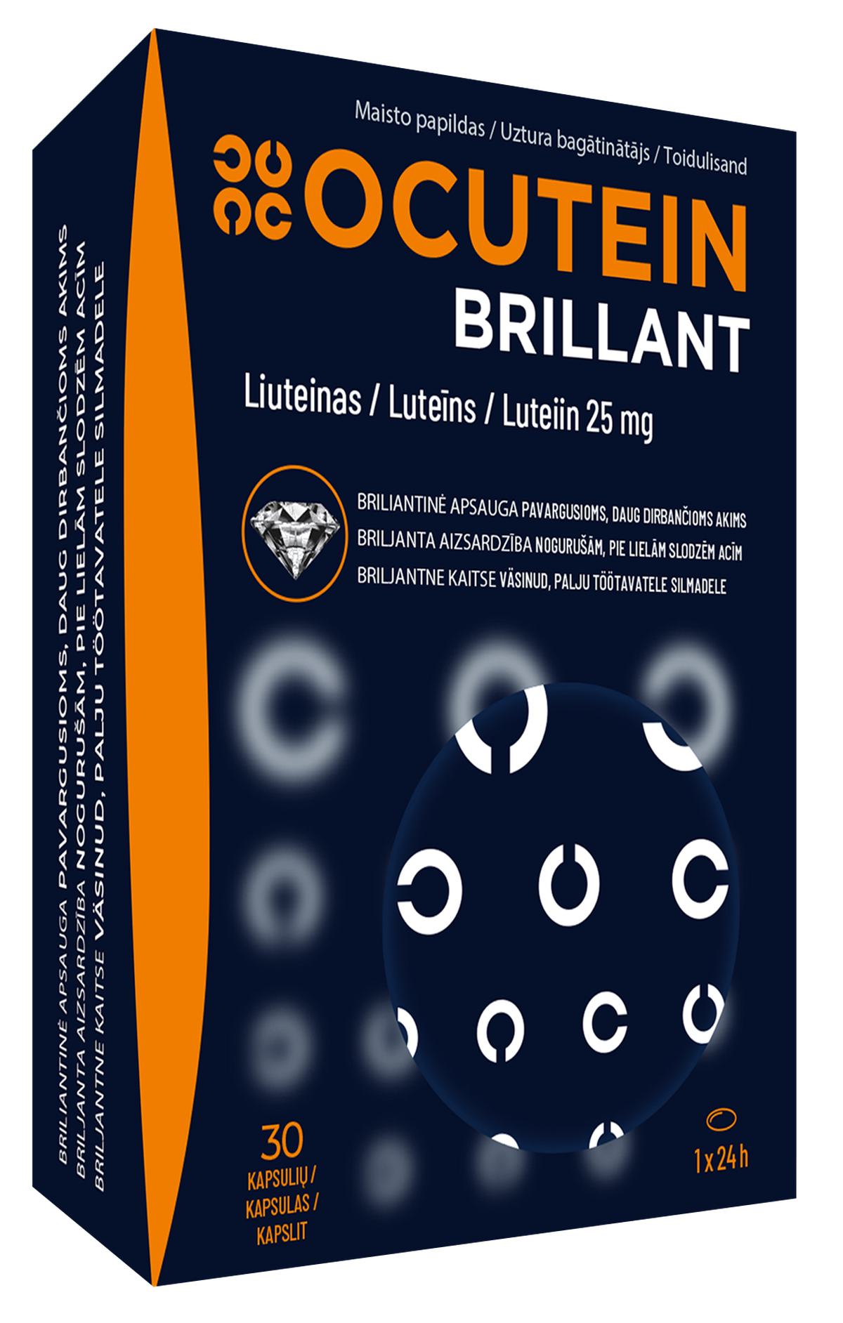 OCUTEIN Brilliant 25 mg kapsulės, 30 vnt. | Moonmart.lt