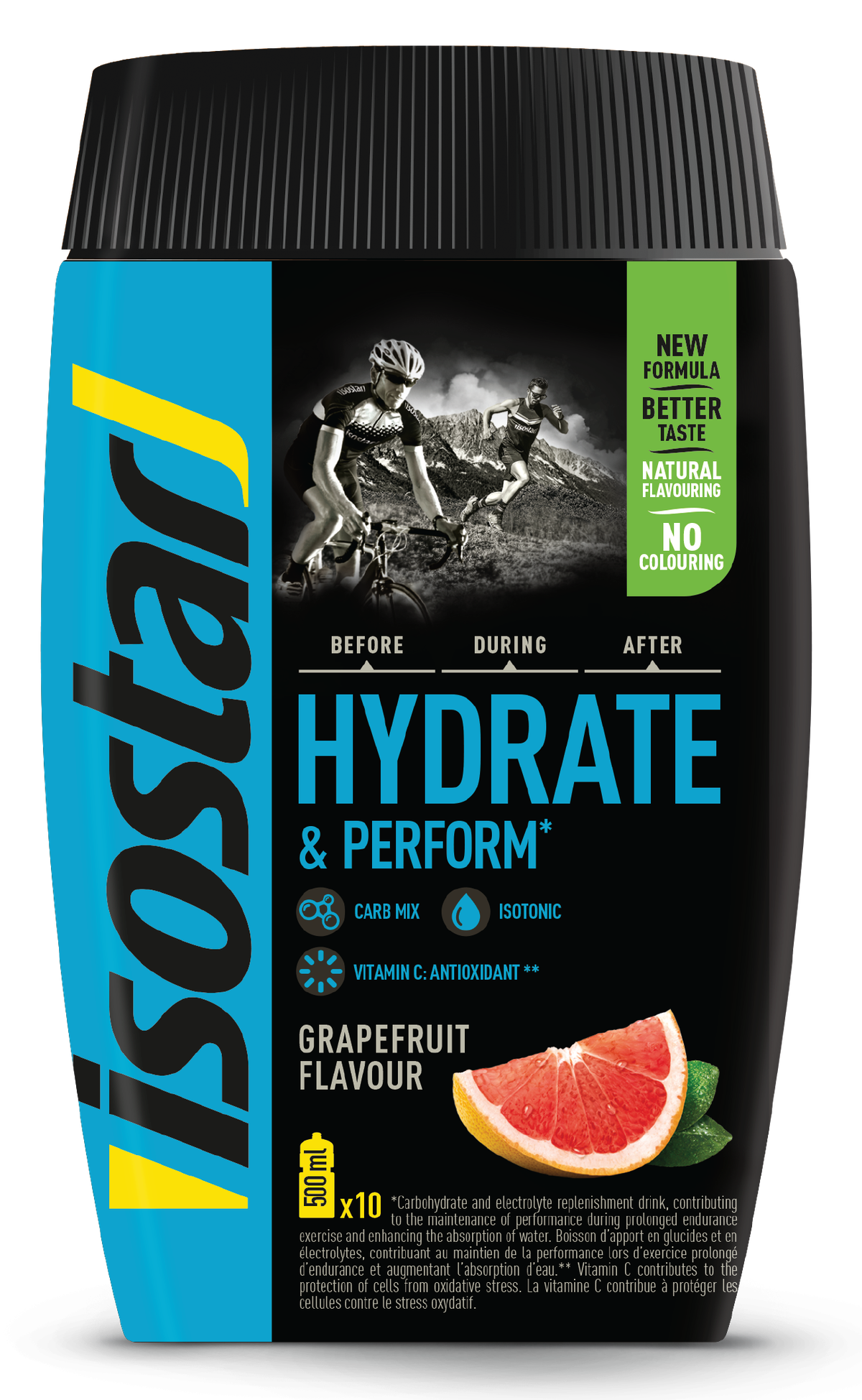 ISOSTAR Hydrate & Perform greipfrutų milteliai, | Moonmart.lt