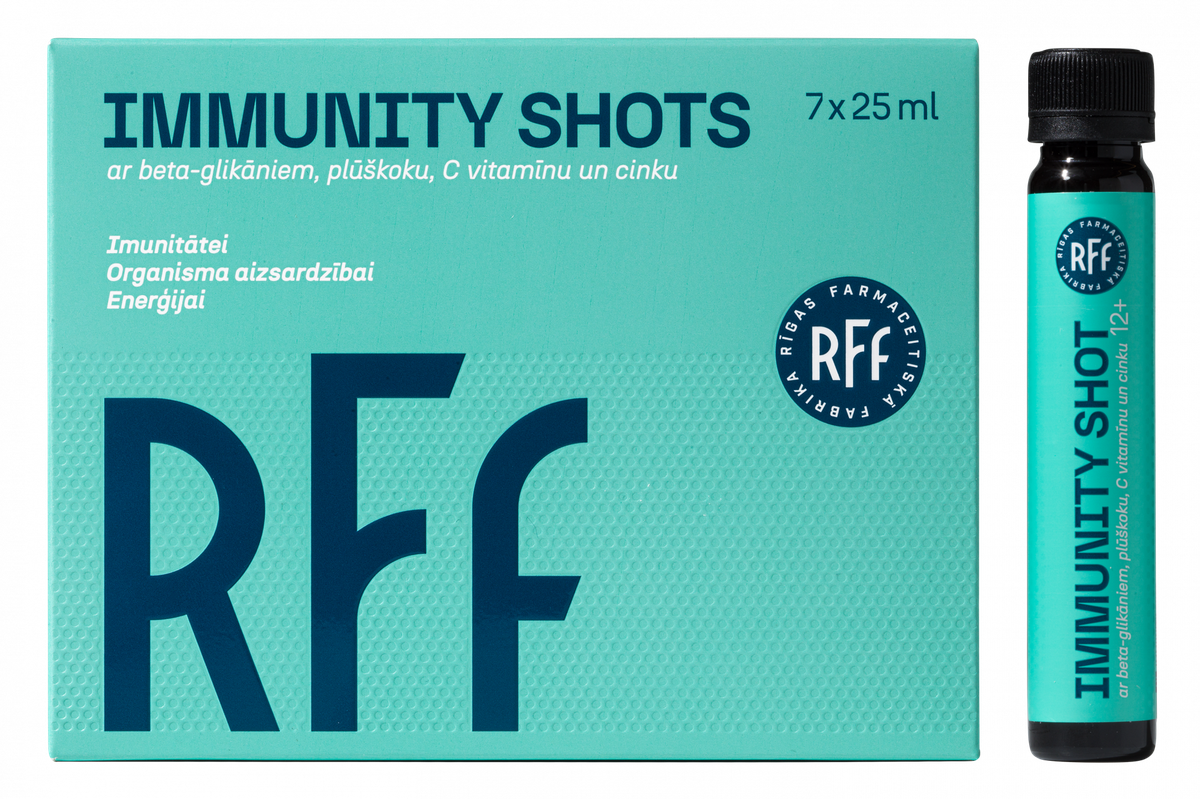 RFF IMMUNITY SHOTS maisto papildas imunitetui 7x25 ml buteliukai, 7 vnt ...