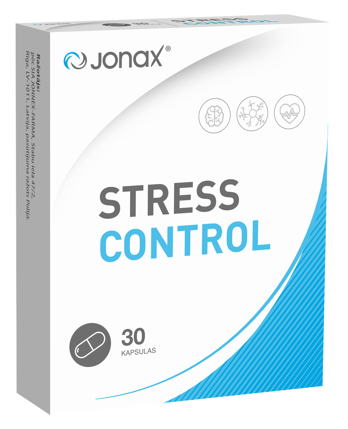 JONAX Stress Control kapsulės, 30 vnt. | Moonmart.lt