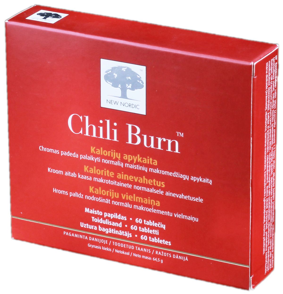 NEW NORDIC Chili Burn tabletės, 60 vnt. | Moonmart.lt