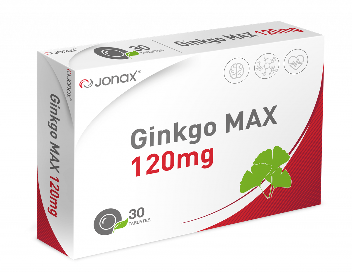 JONAX Ginkgo MAX 120 mg tabletės, 30 vnt. | Moonmart.lt