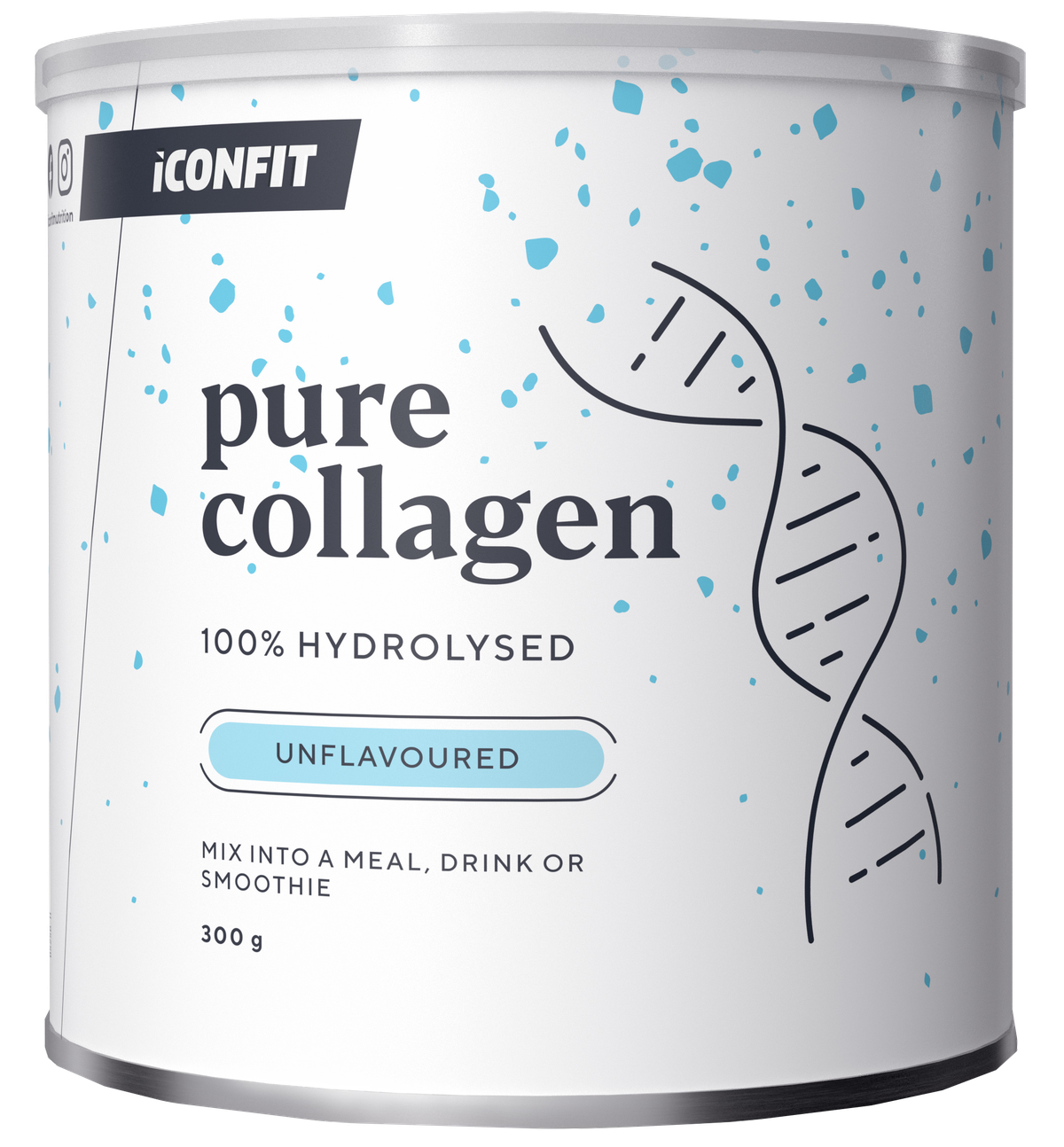 ICONFIT Hydrolized Collagen milteliai, 300 g | Moonmart.lt