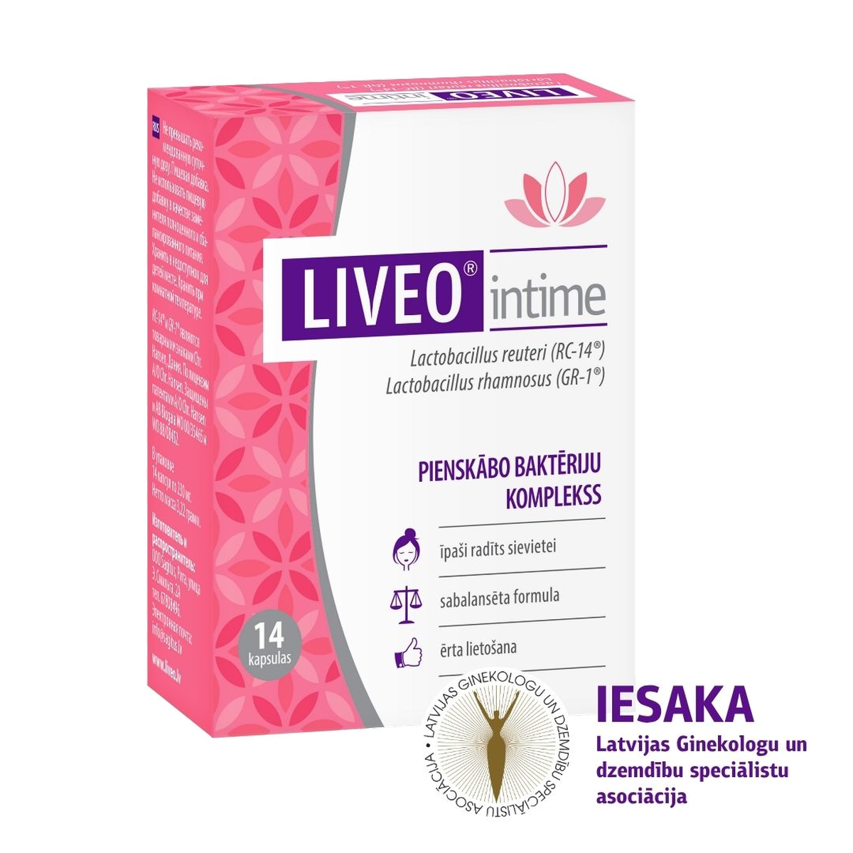 LIVEO Intime kapsulės, 14 vnt. | Moonmart.lt
