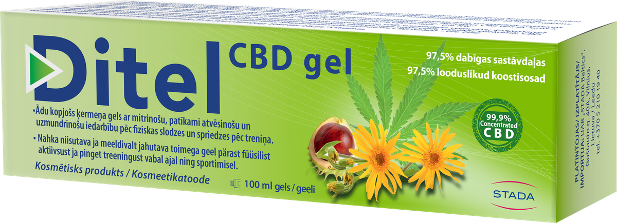 DITEL Cbd gelis, 100 g | Moonmart.lt