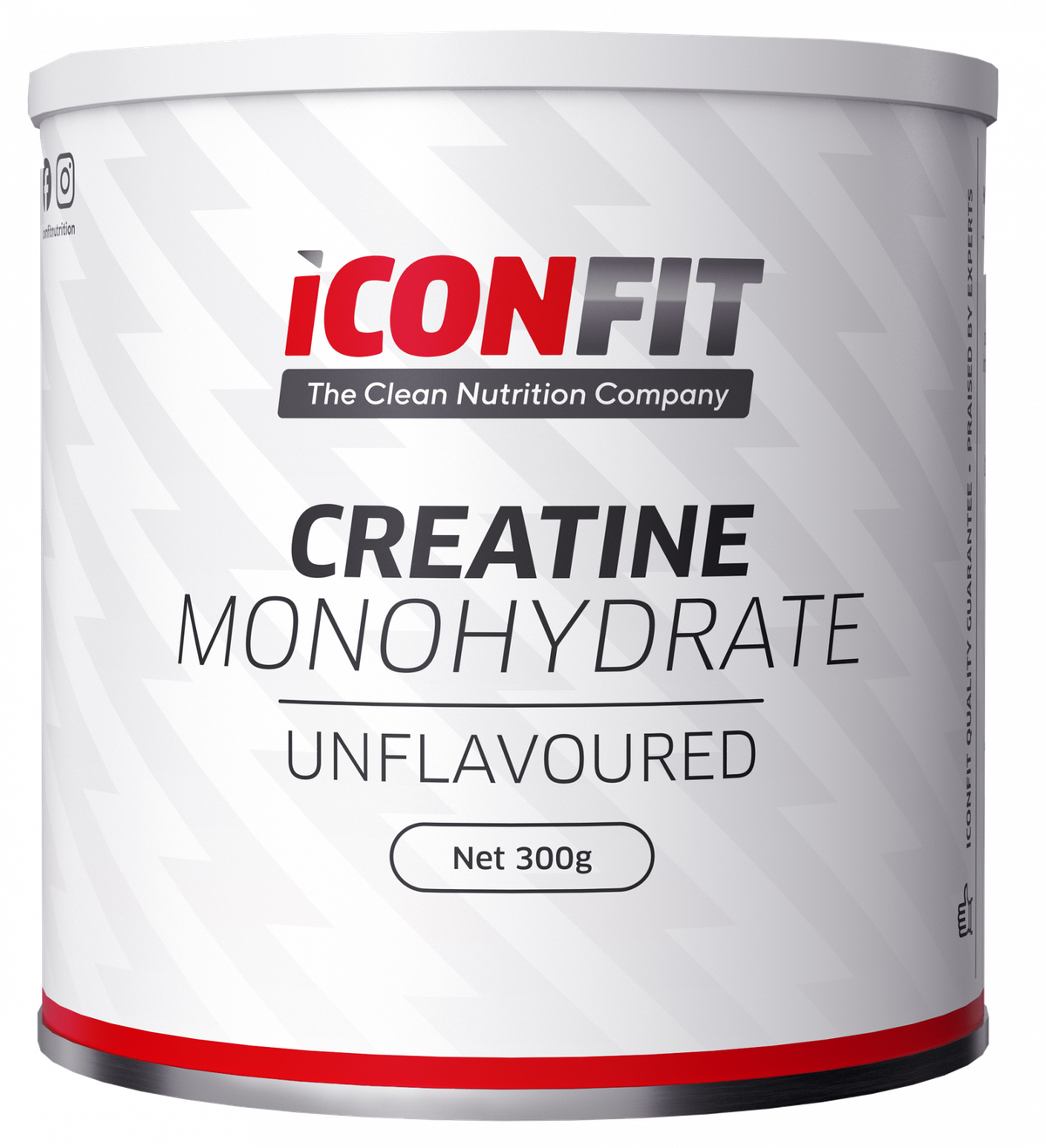ICONFIT Micronised Creatine Monohydrate milteliai, 300 g | Moonmart.lt