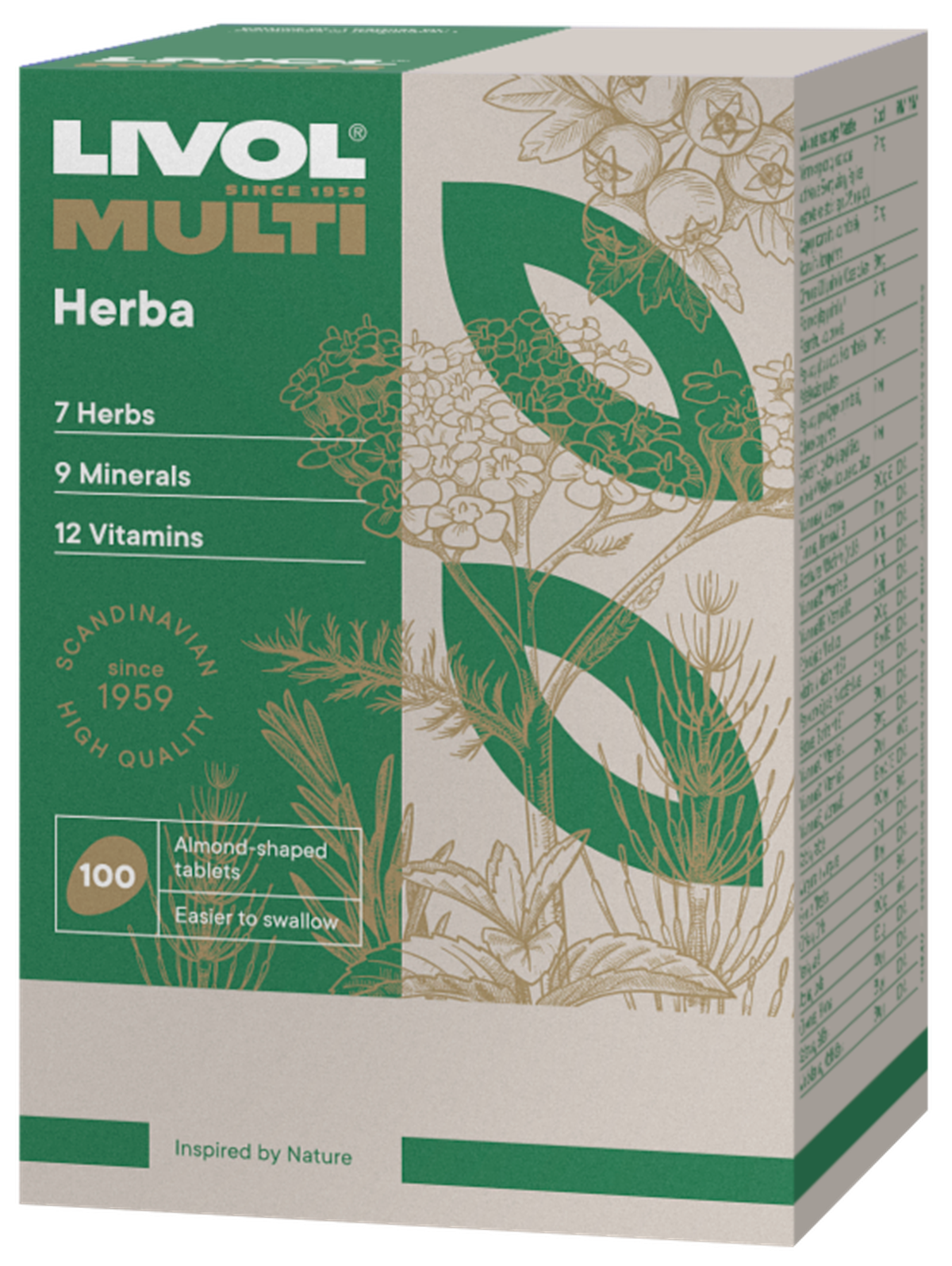 LIVOL Multi Herba tabletės, 100 vnt. | Moonmart.lt