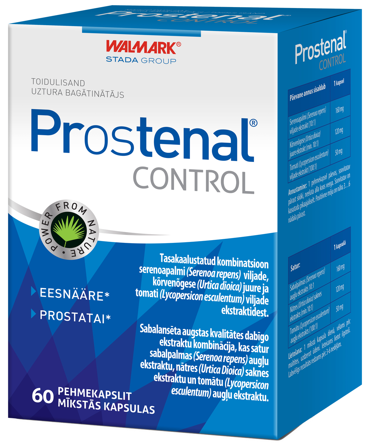 PROSTENAL Control prostatos funkcijai palaikyti minkštos gelio kapsulės ...