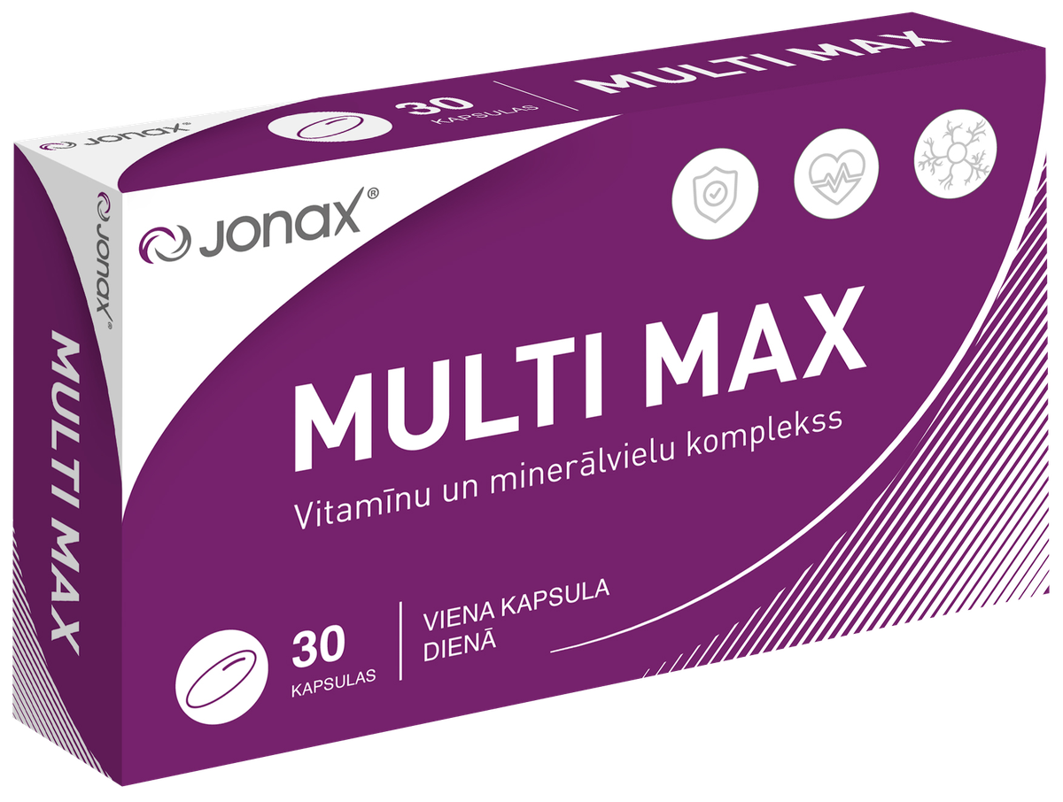 JONAX Multi Max kapsulės, 30 vnt. | Moonmart.lt