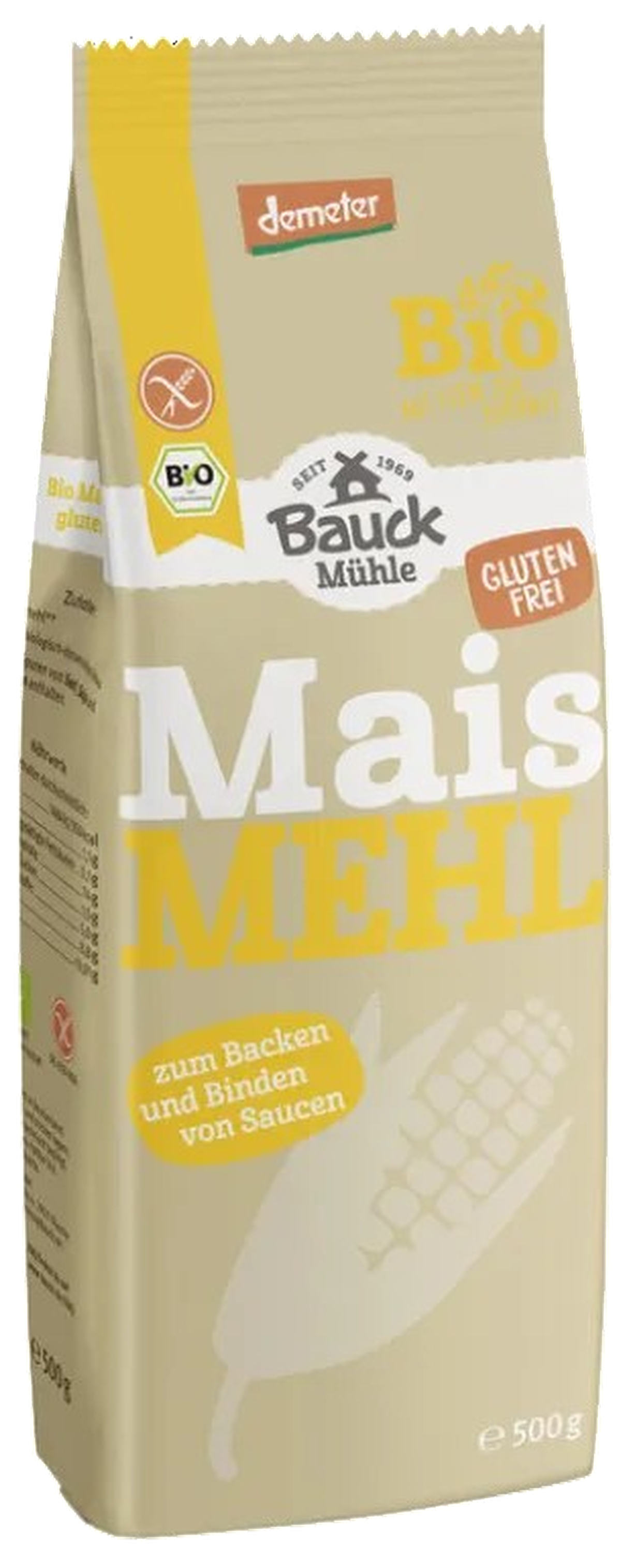 BAUCK HOF kukurūzų miltų, 500 g | Moonmart.lt