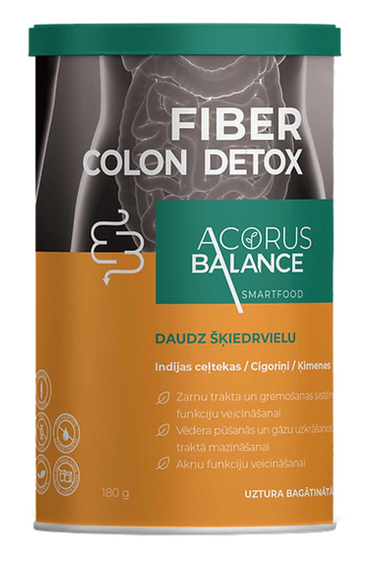 ACORUS BALANCE Colon Detox milteliai, 180 g | Moonmart.lt
