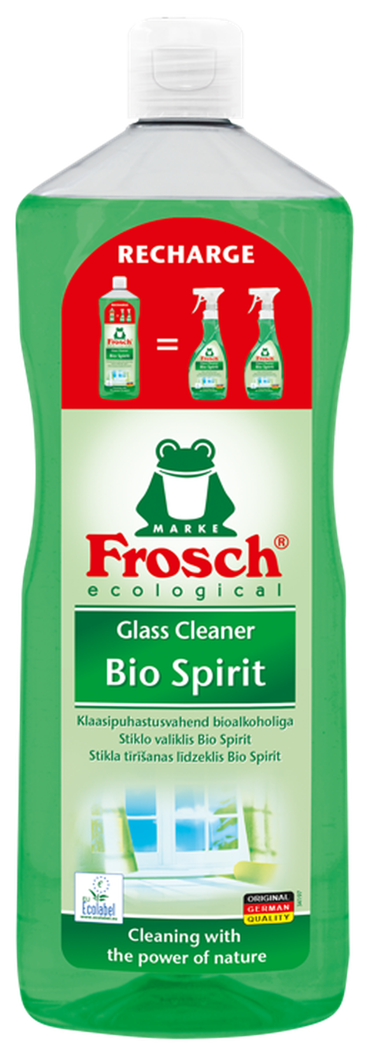 FROSCH Bio-Spirit langų ir veidrodžių valiklis, 1000 ml | Moonmart.lt