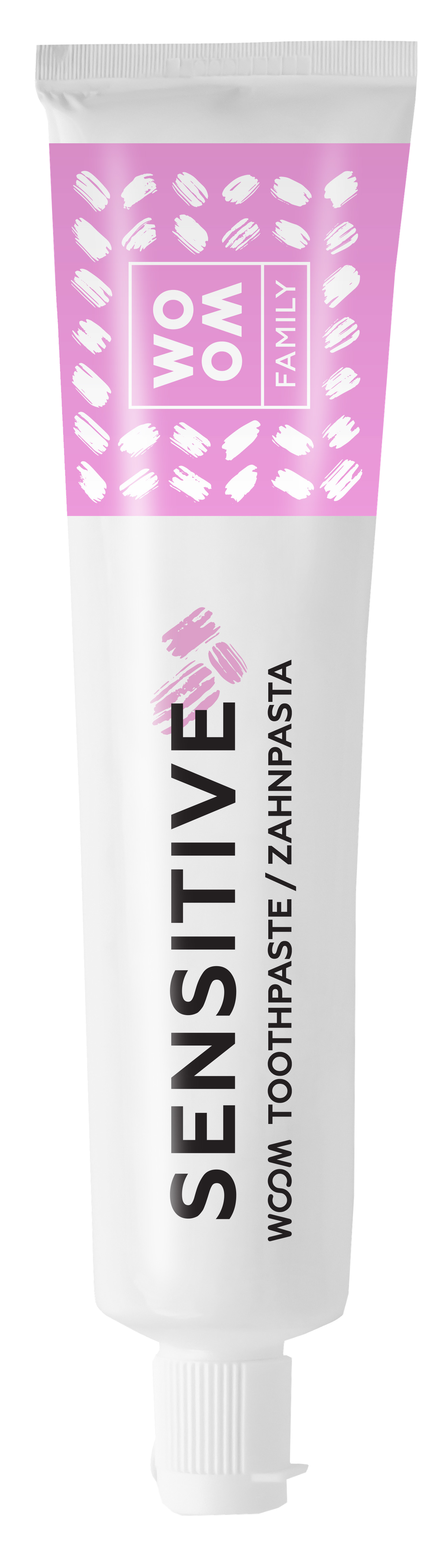 WOOM Family Sensitive tinkanti visai šeimai dantų pasta, 75 ml ...