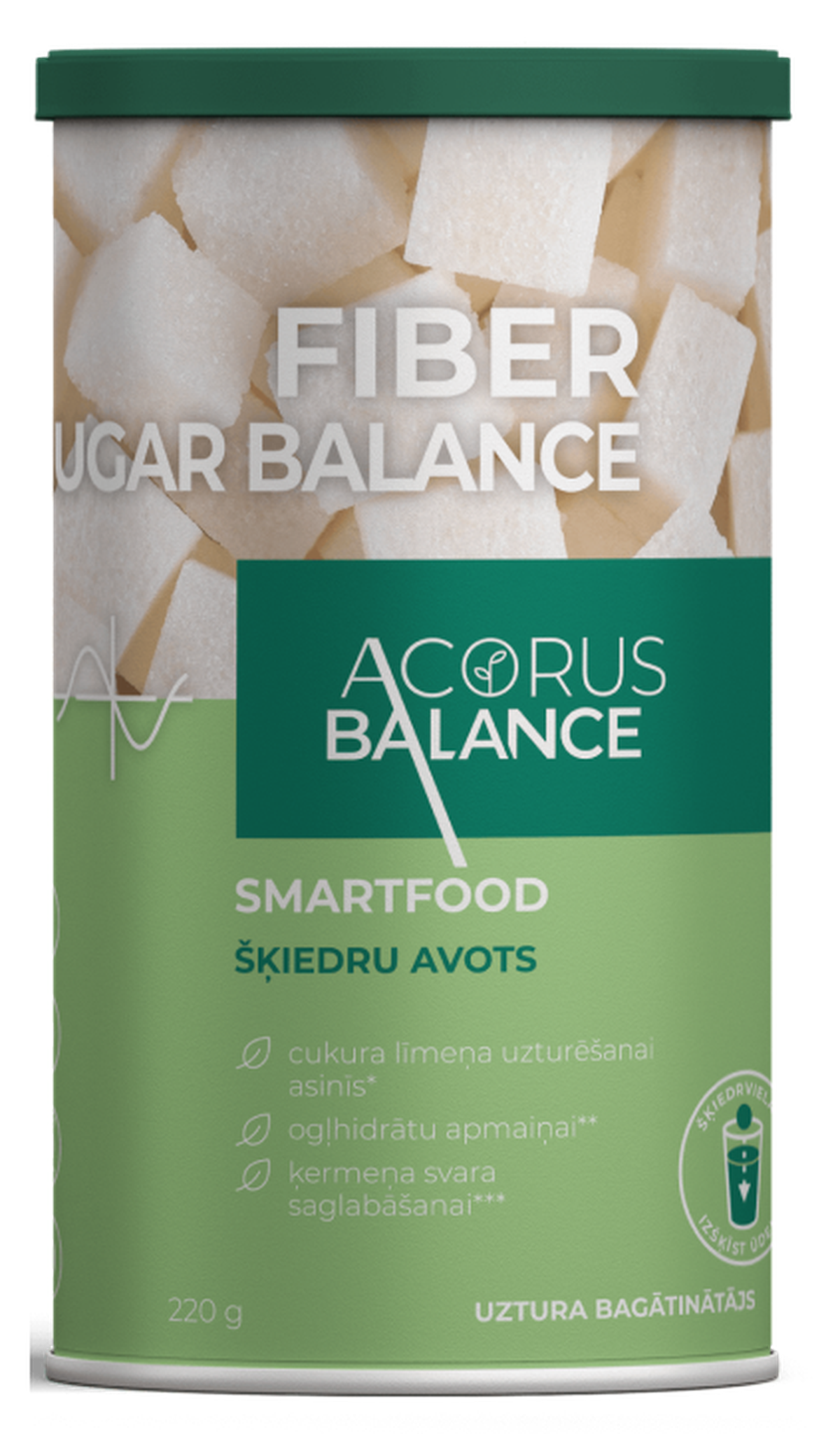 ACORUS BALANCE Fiber Sugar Balance milteliai, 220 g | Moonmart.lt