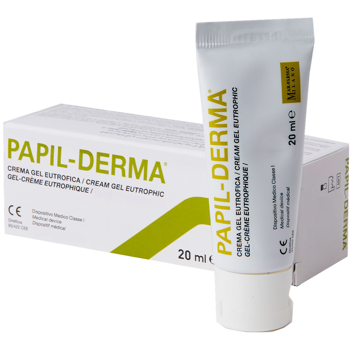 PAPIL-DERMA utrofinis kreminis gelis, 20 ml | Moonmart.lt