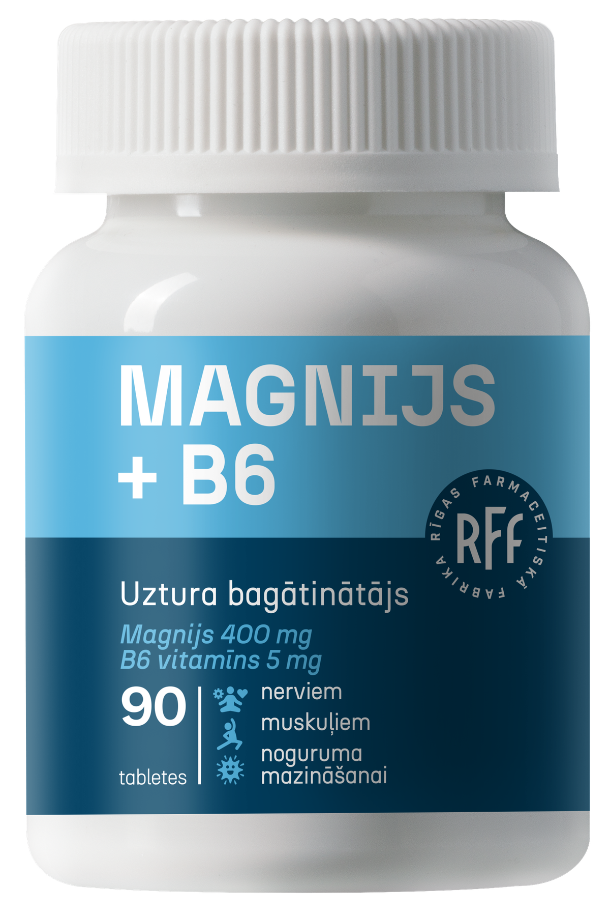 RFF Magnijs + B6 tabletės, 90 vnt. | Moonmart.lt