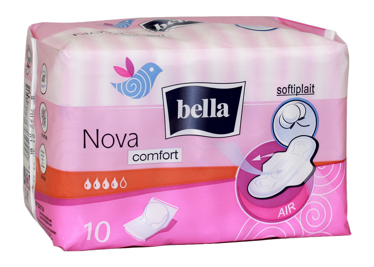 BELLA Nova Comfort Softiplait higieniniai paketai, 10 vnt. | Moonmart.lt