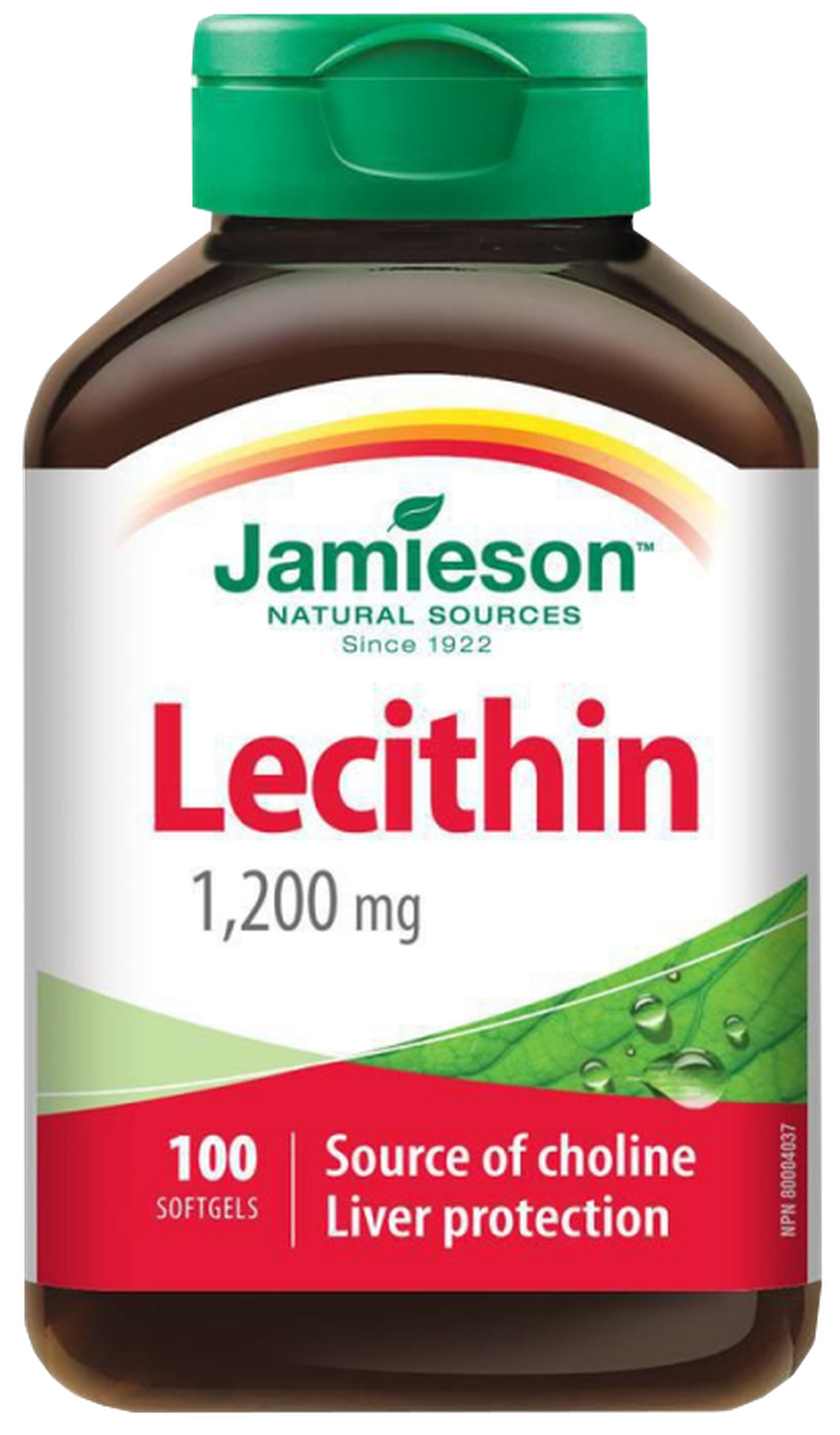 JAMIESON Lecithin 1200 mg minkštos gelio kapsulės, 100 vnt. | Moonmart.lt