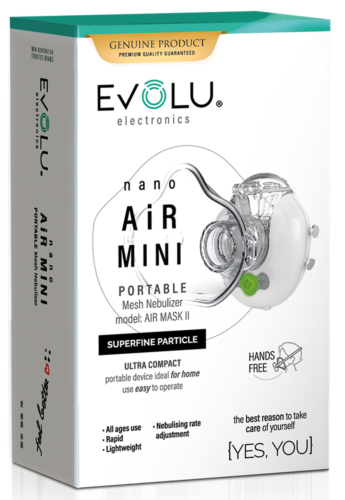 EVOLU Nano Air Mini inhaliatorius, 1 vnt. | Moonmart.lt