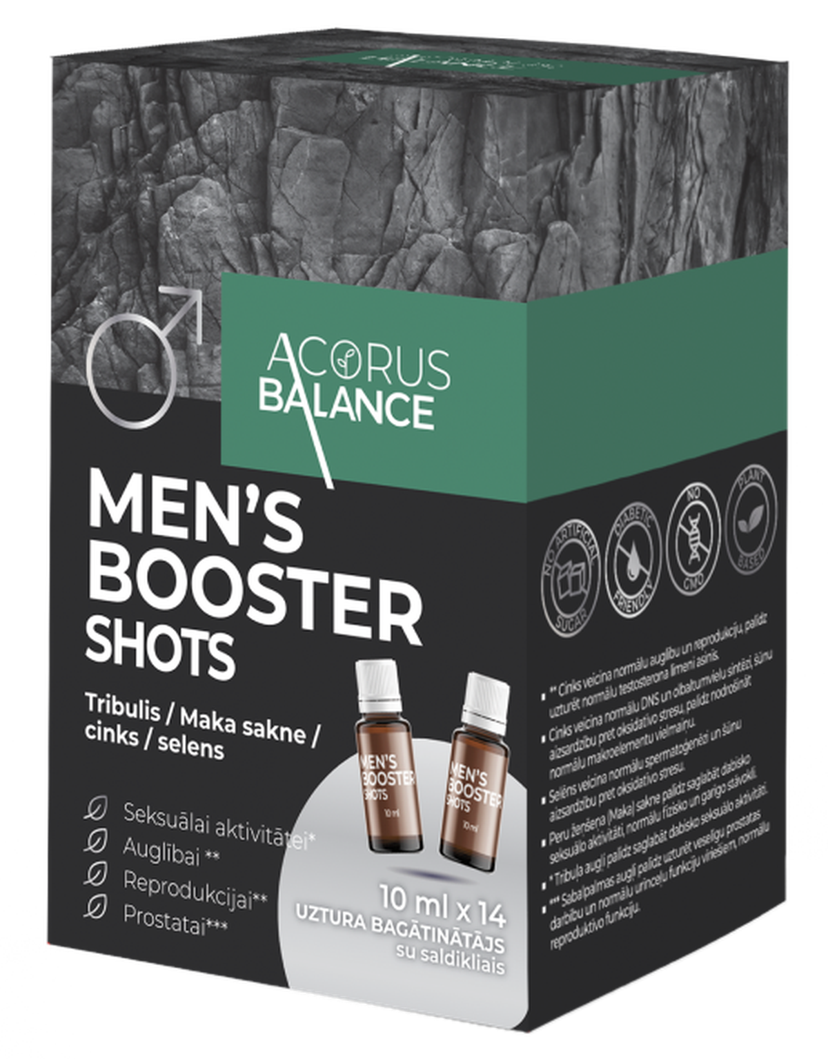 ACORUS BALANCE Booster Shots 10 ml buteliukai, 14 vnt. | Moonmart.lt