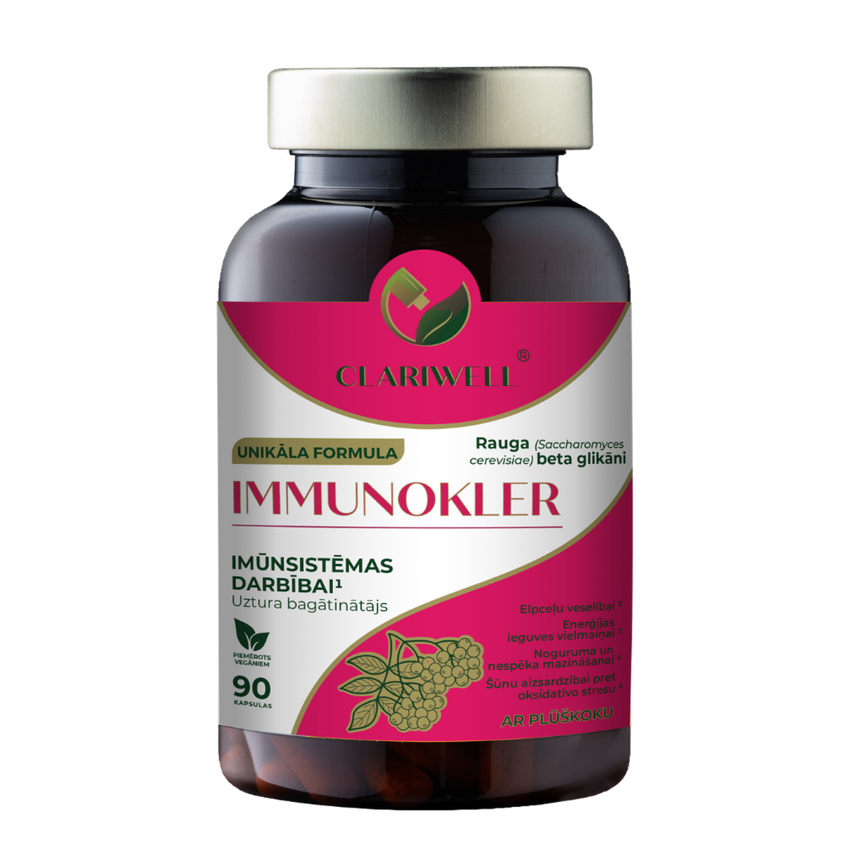 CLARIWELL Immunokler imunitetui kapsulės, 90 vnt. | Moonmart.lt