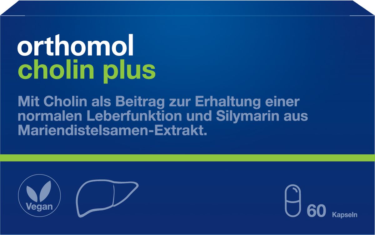 ORTHOMOL Cholin Plus kapsulės, 60 vnt. | Moonmart.lt
