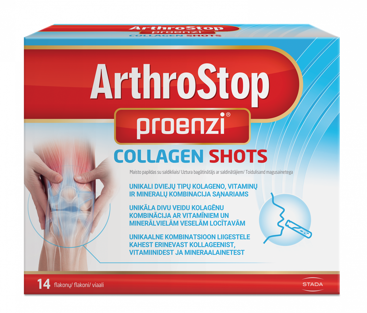 ARTHROSTOP Proenzi Collagen Shots buteliukai, 14 vnt. | Moonmart.lt