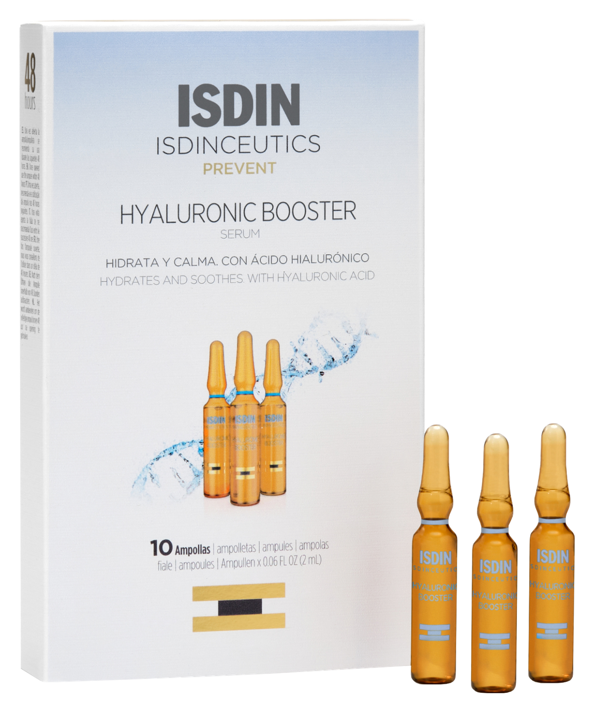 ISDIN Isdinceutics Hyaluronic Booster, intensyviai drėkinančios ampulės ...