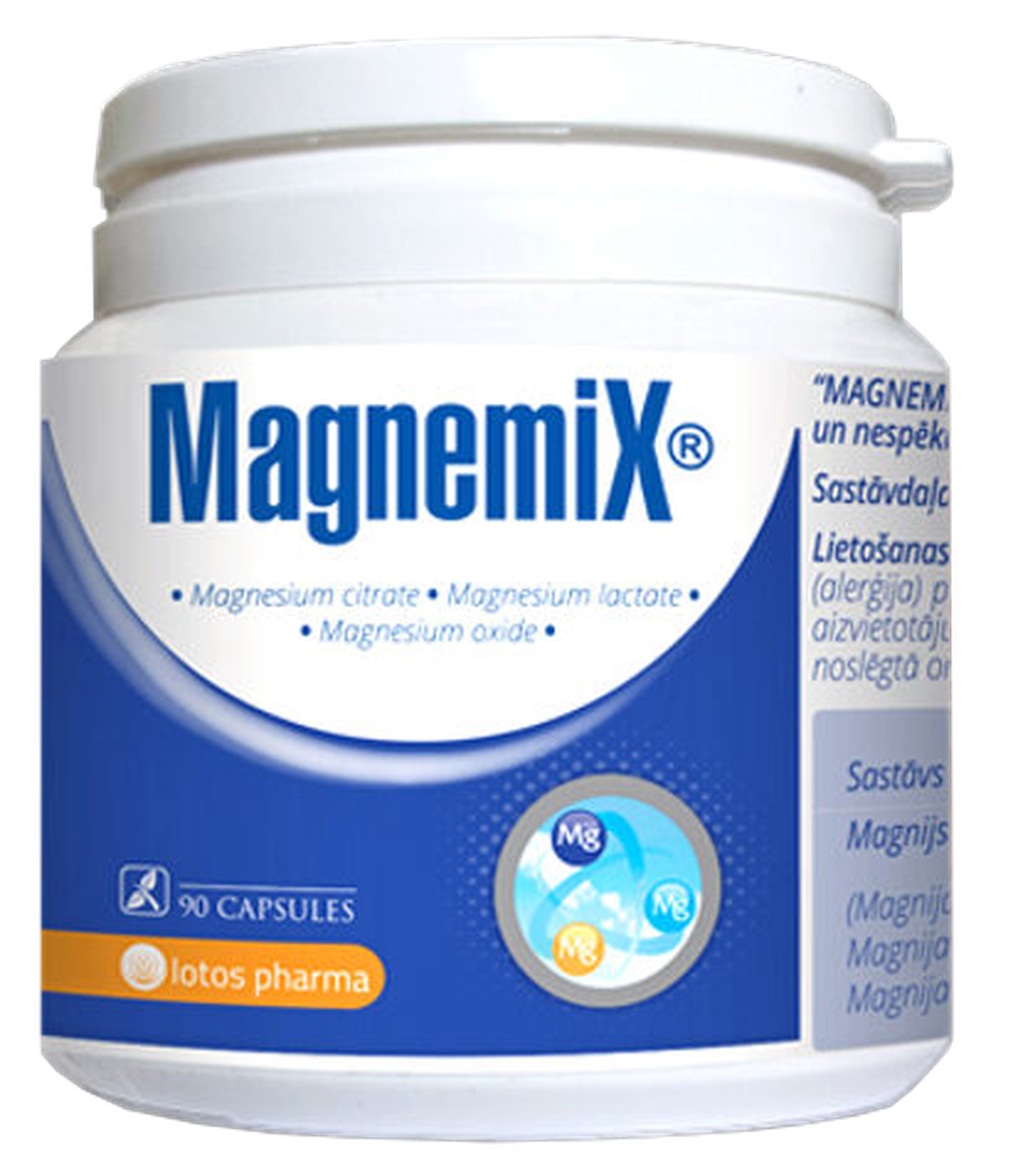 MAGNEMIX Magnis kapsulės, 90 vnt. | Moonmart.lt