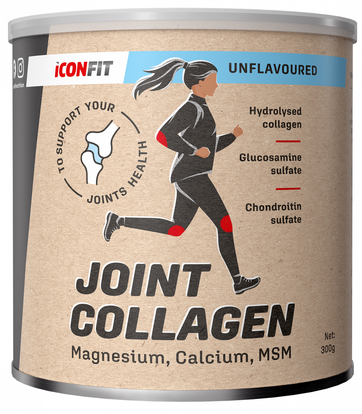 ICONFIT Joint Collagen nearomatizuotas, sąnariams, milteliai, 300 g ...