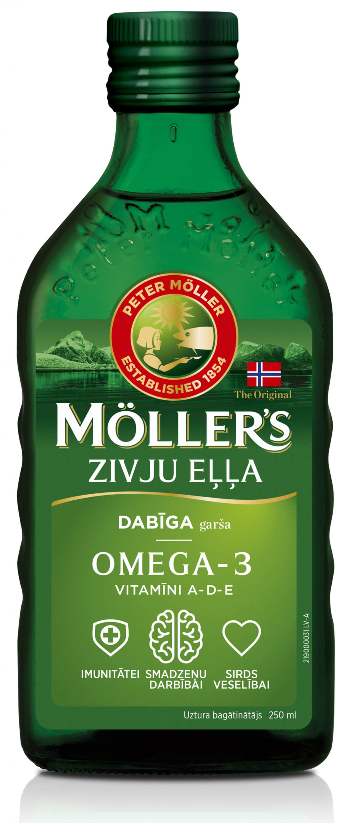 MOLLERS žuvų taukai (natural flavor), 250 ml | Moonmart.lt