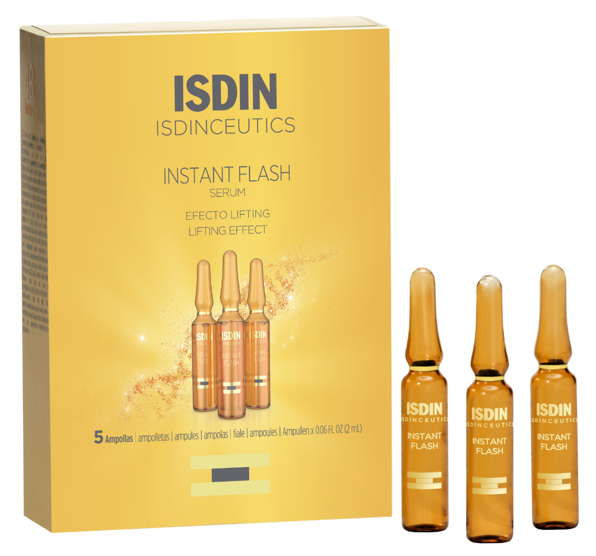ISDIN Isdinceutics Instant Flash ampulės, 5 vnt. | Moonmart.lt