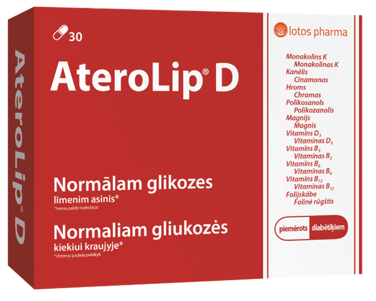 ATEROLIP D kapsulės, 30 vnt. | Moonmart.lt