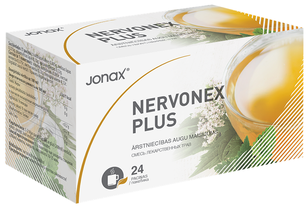 JONAX Nervonex Plus arbatos maišeliai, 24 vnt. | Moonmart.lt
