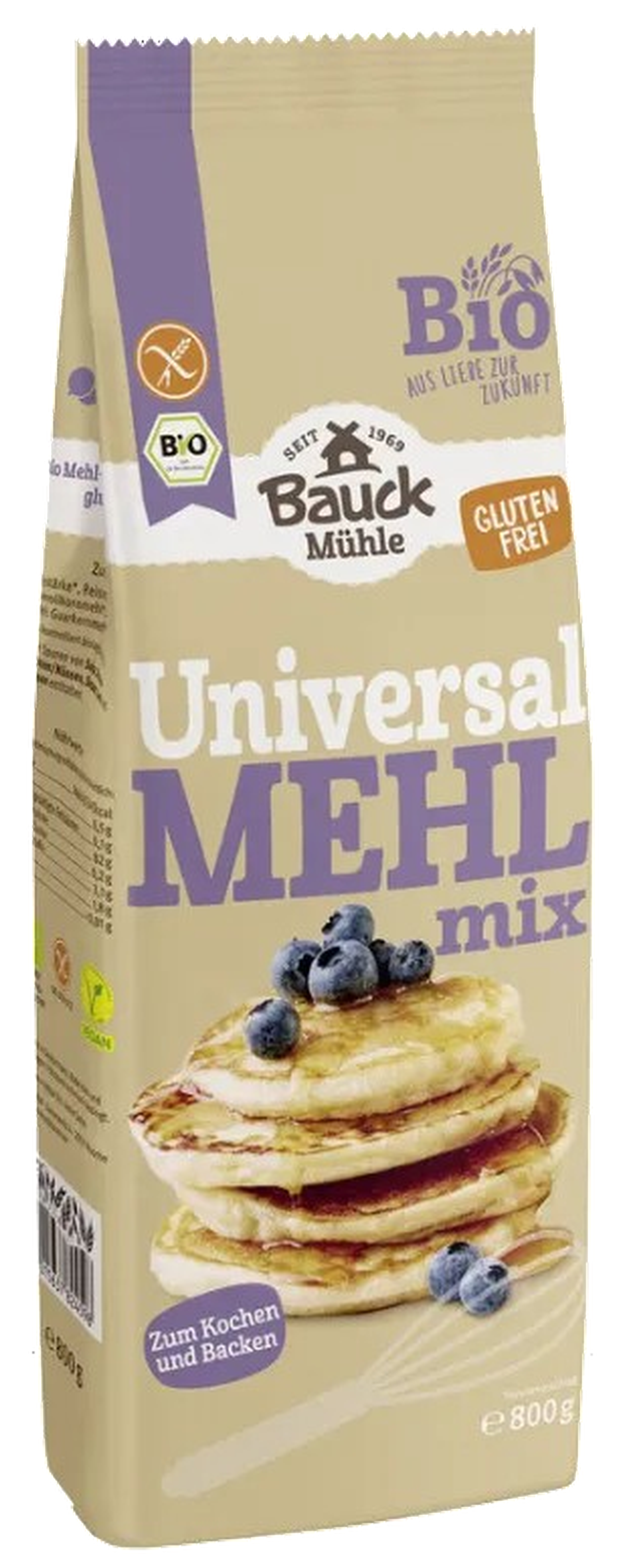 BAUCK HOF ekologiškas, mišinys be glitimo miltų, 800 g | Moonmart.lt