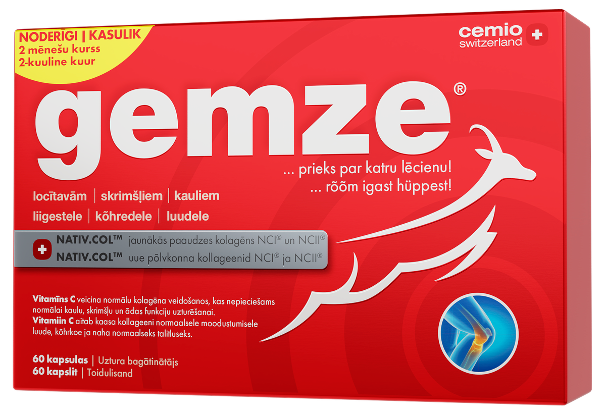 CEMIO GEMZE 2 Times Stronger kapsulės, 60 vnt. | Moonmart.lt