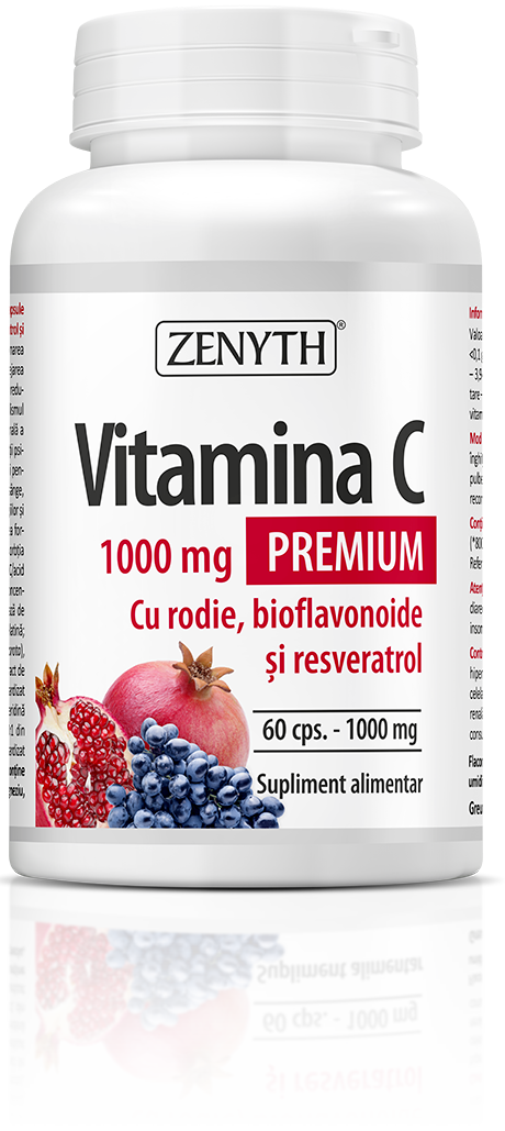 ZENYTH Vitamina C 1000mg Premium kapsulės, 60 vnt. | Moonmart.lt